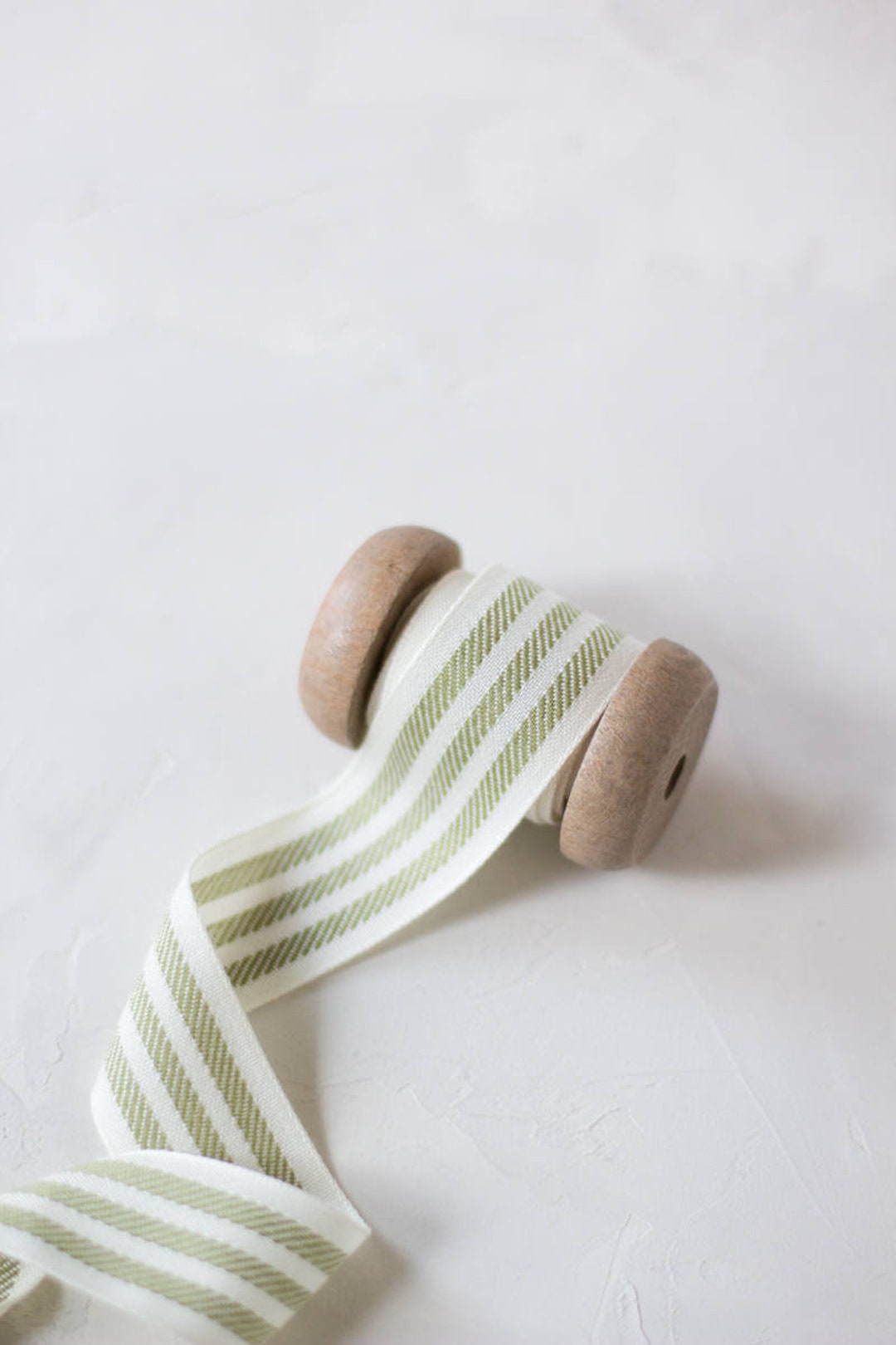 Olive Moss Green Ivory Triple Stripe Woven Ribbon 1.25 - Etsy