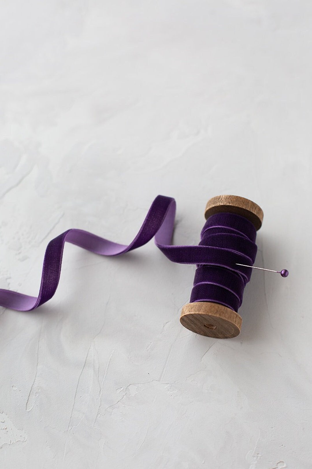 Violet Purple Velvet Ribbon 3/8 3/4 - Etsy