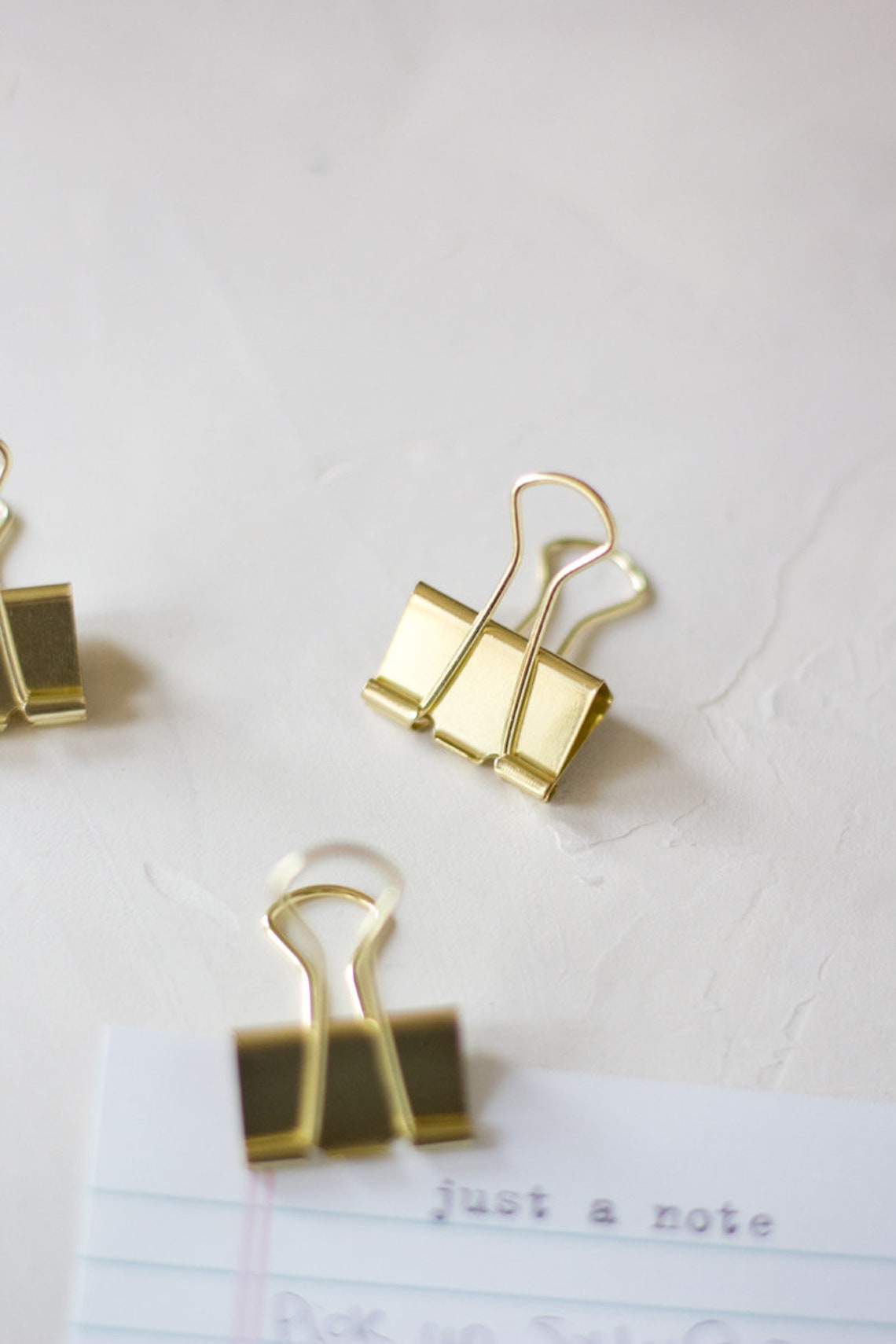 Gold Metal Binder Clips Mini / Small / Medium / Large | Etsy