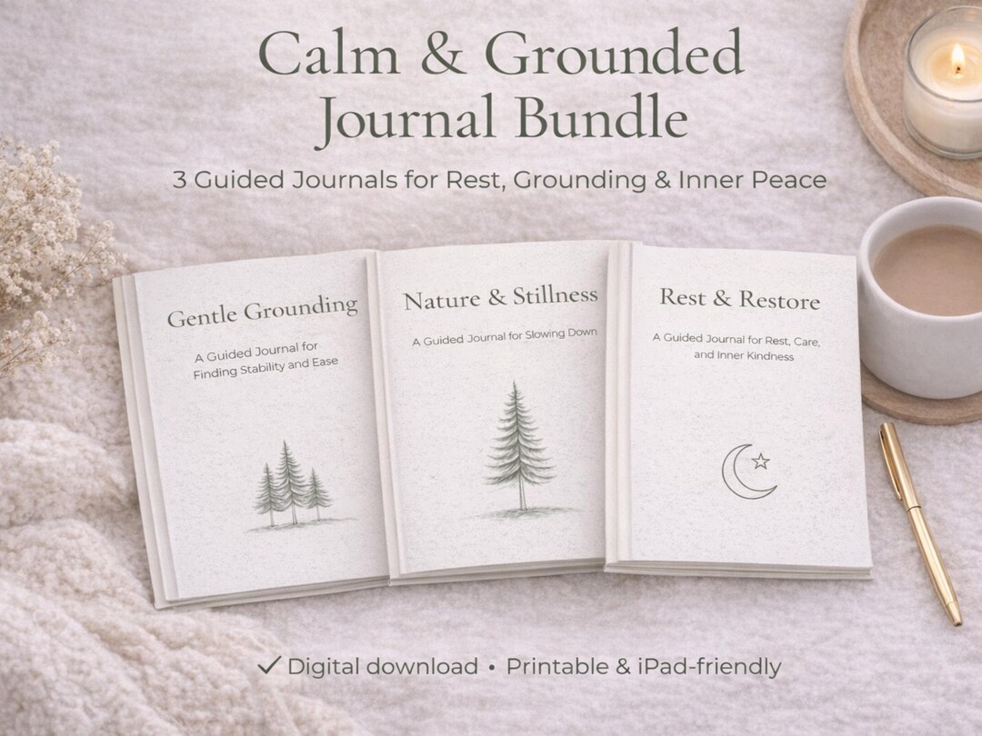 Calming Guided Journal Bundle | Printable & iPad - Etsy