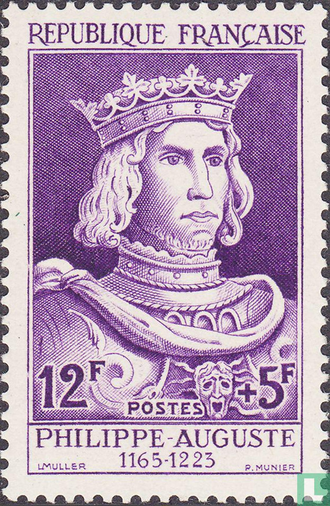 France 1955 Famous People Semi-postal Set • Scott B276–B281 • MNH OG ...