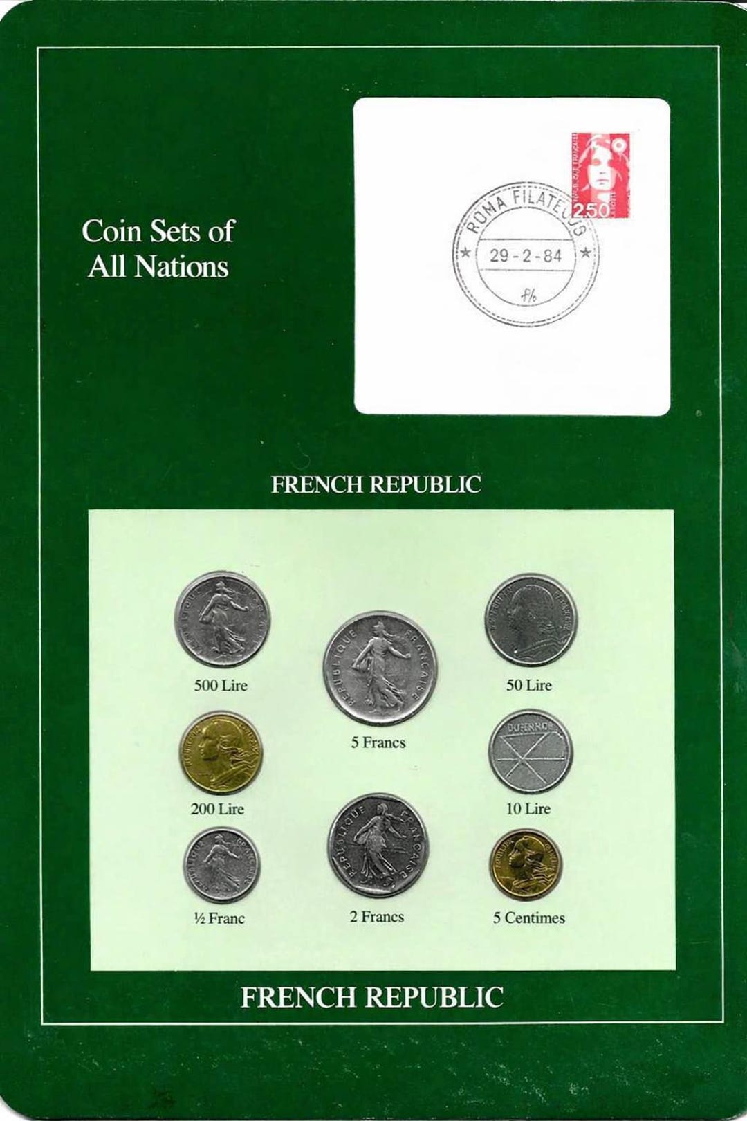 1983 French Republic • Franklin Mint • Coin Sets of All Nations ...