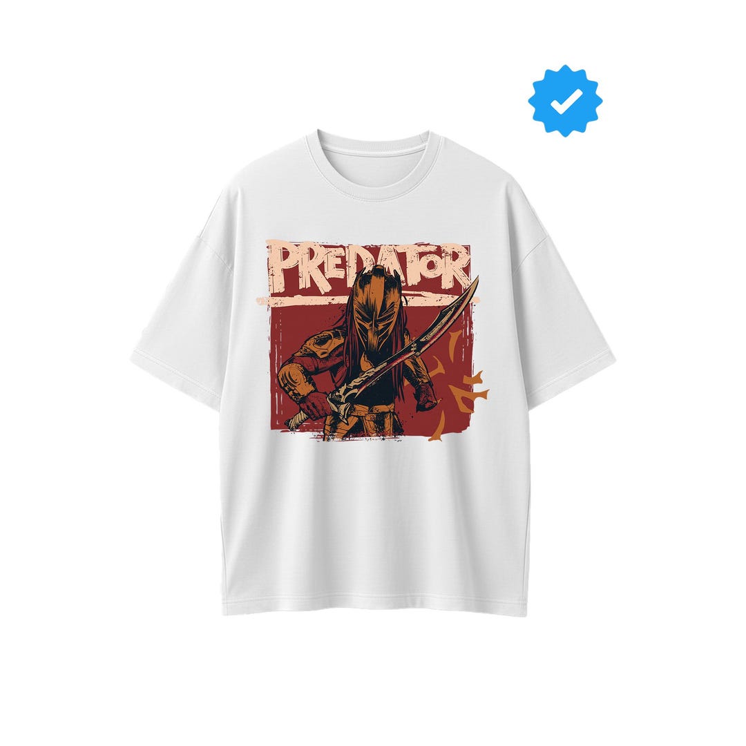 Predator Badlands Yautja Warrior With Blade Shirt - Predator Yautja Dek ...