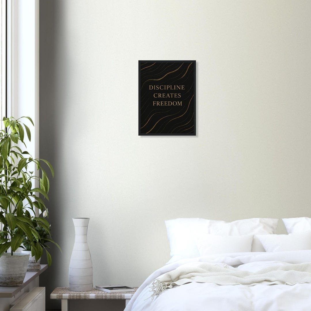 Discipline Creates Freedom Art for Entrepreneurs - Etsy