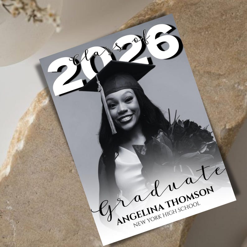 Graduation Announcement Invitation, Class of 2026 Graduation Party ...