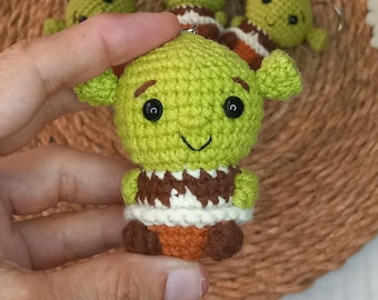 shrek donkey keyring