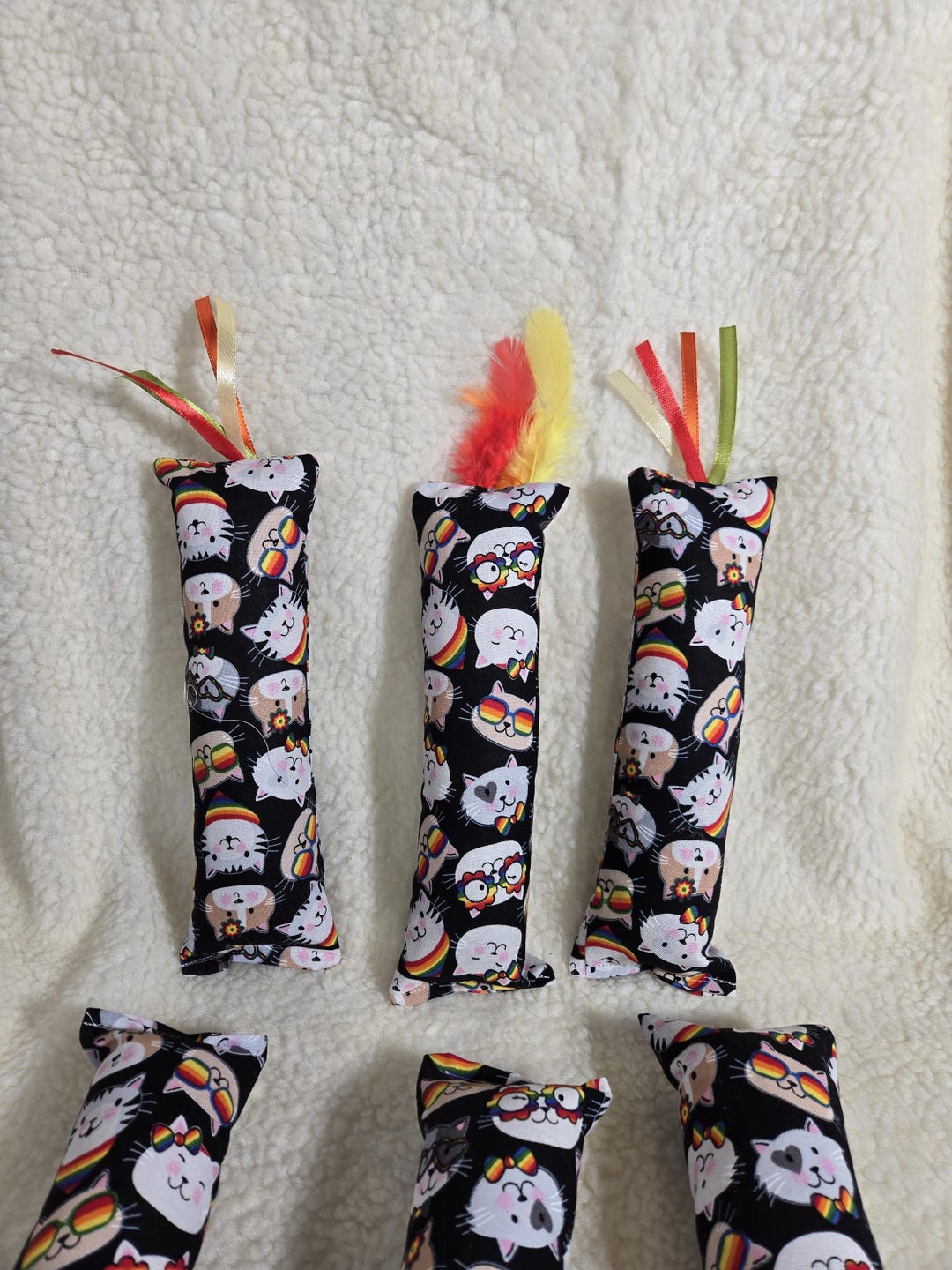 Crinkle Catnip Kickers-rainbow Cats - Etsy