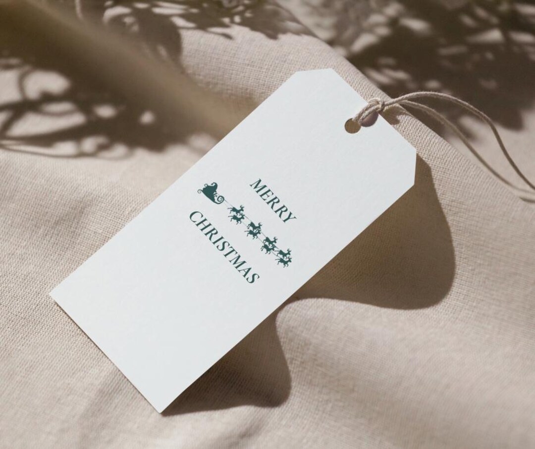 Printable Christmas Gift Tags | Holiday Tags | Minimalist Printable ...