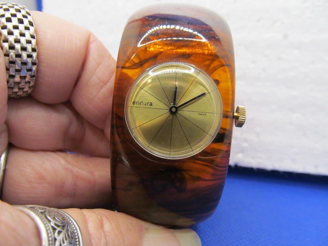 Genuine Endura Bakelite Cuff Watch, 1940's, Good Condition and Running ...