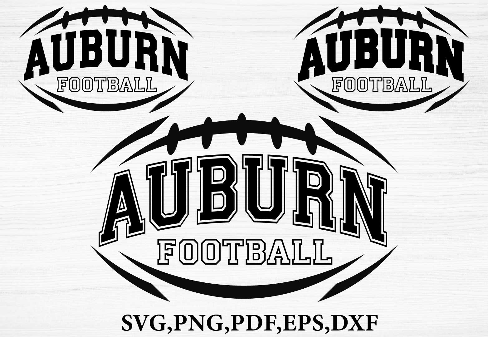 Auburn Football Logo Black And White