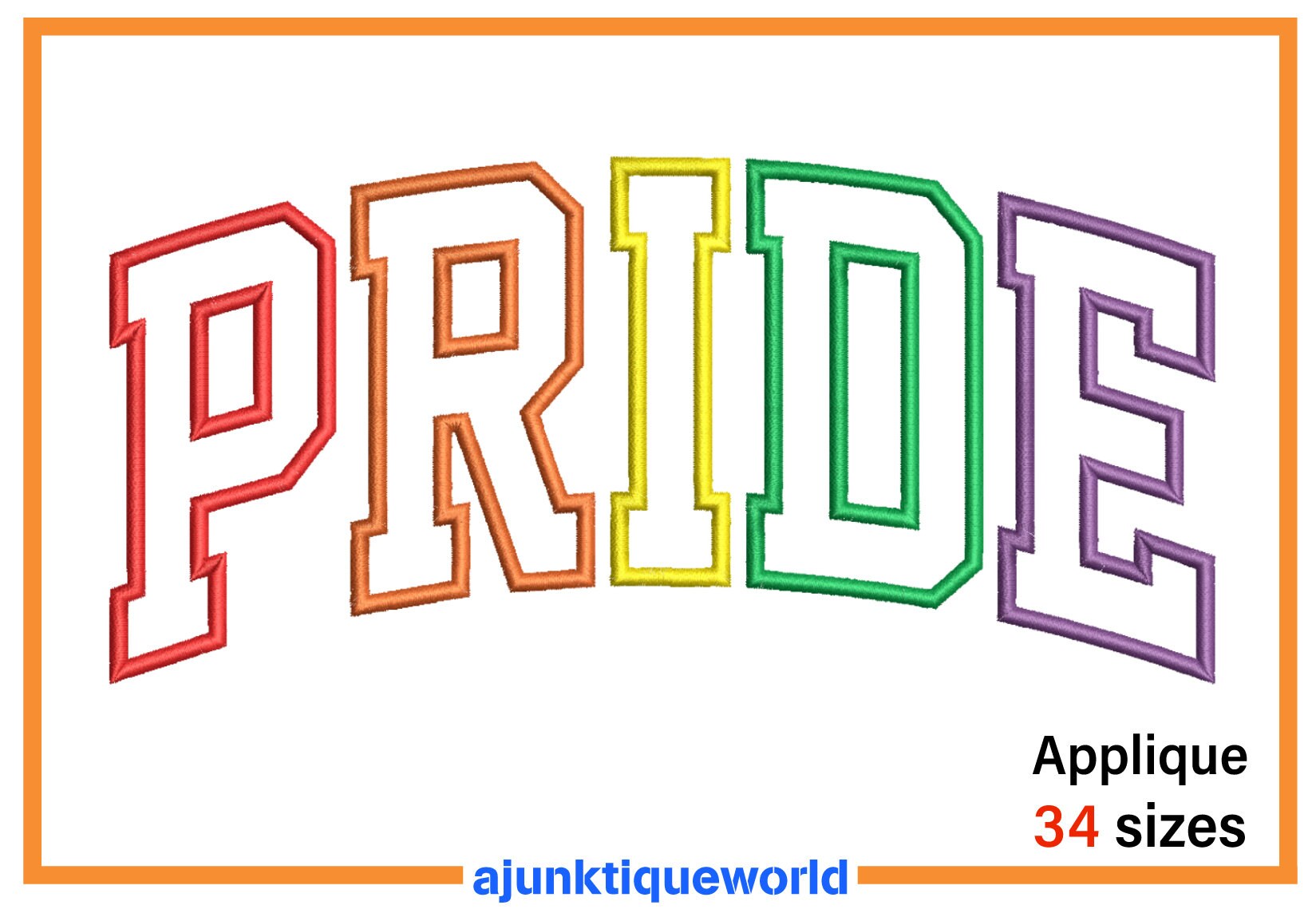 Rainbow Gay Pride Embroidery Machine Design Lgbtq Lgbt Stitch - Etsy