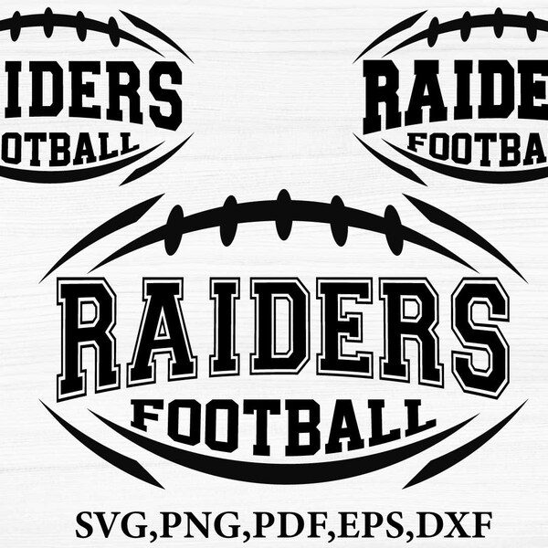 Raiders Football Svg - Etsy