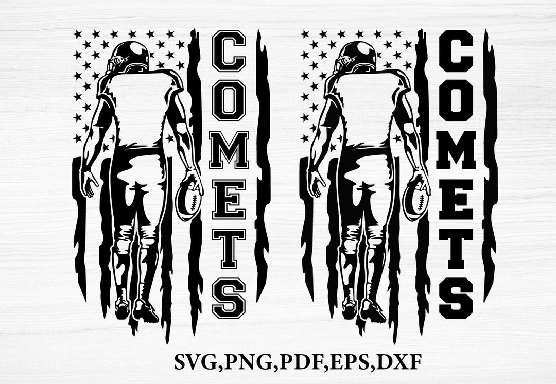 Comets Svg Eps Png Dxf Cricut Comet Flag Design Cut File Print - Etsy