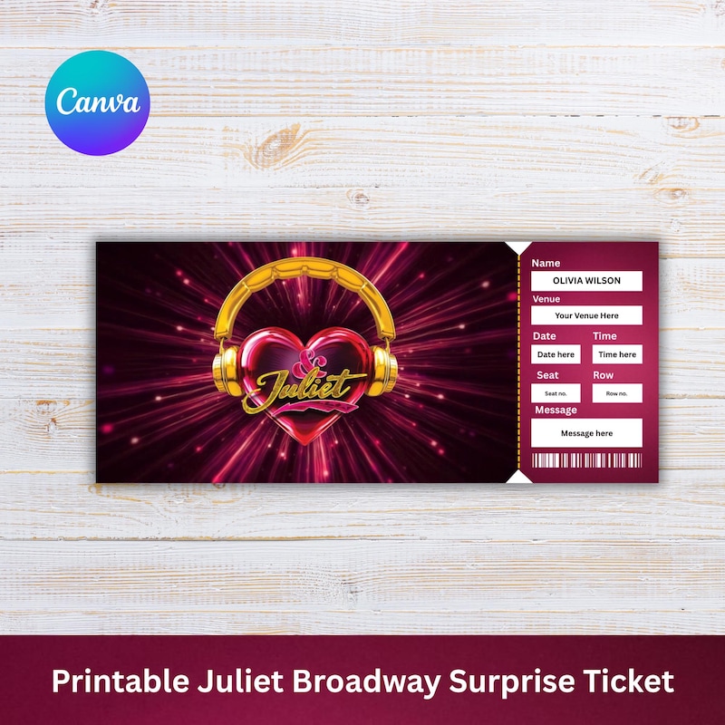 Theatre Tickets With Box - Etsy