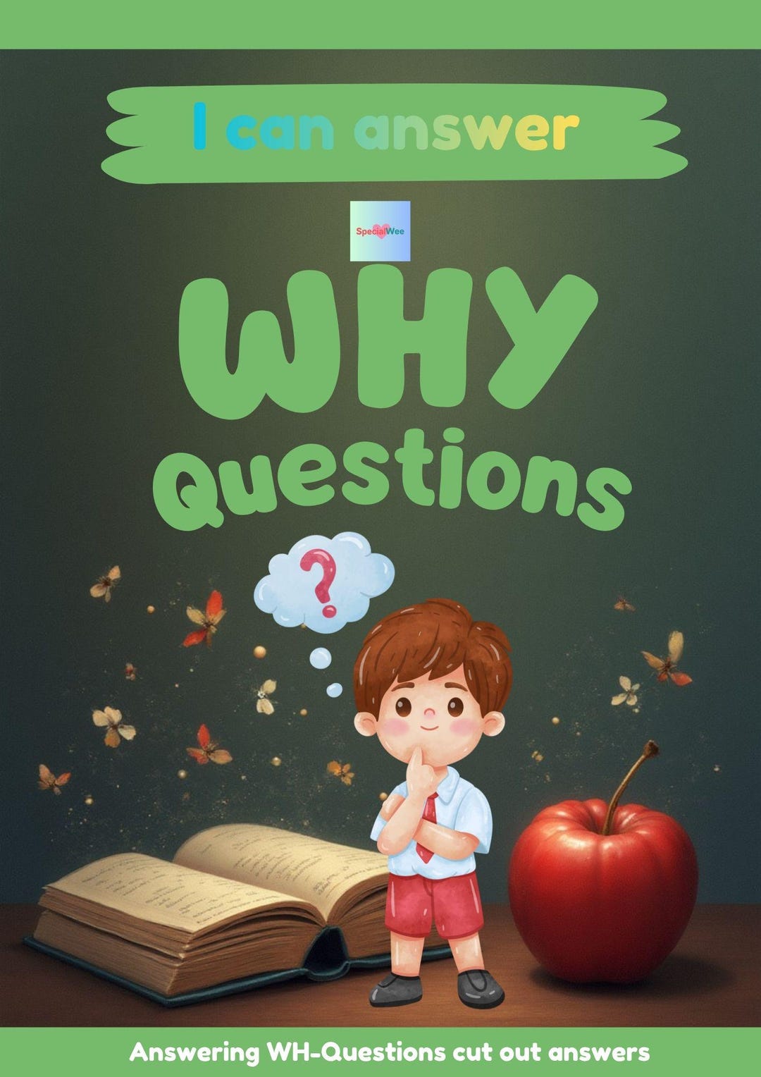 WHY Questions With Cut Out Answers for Non Verbal Kids - Etsy