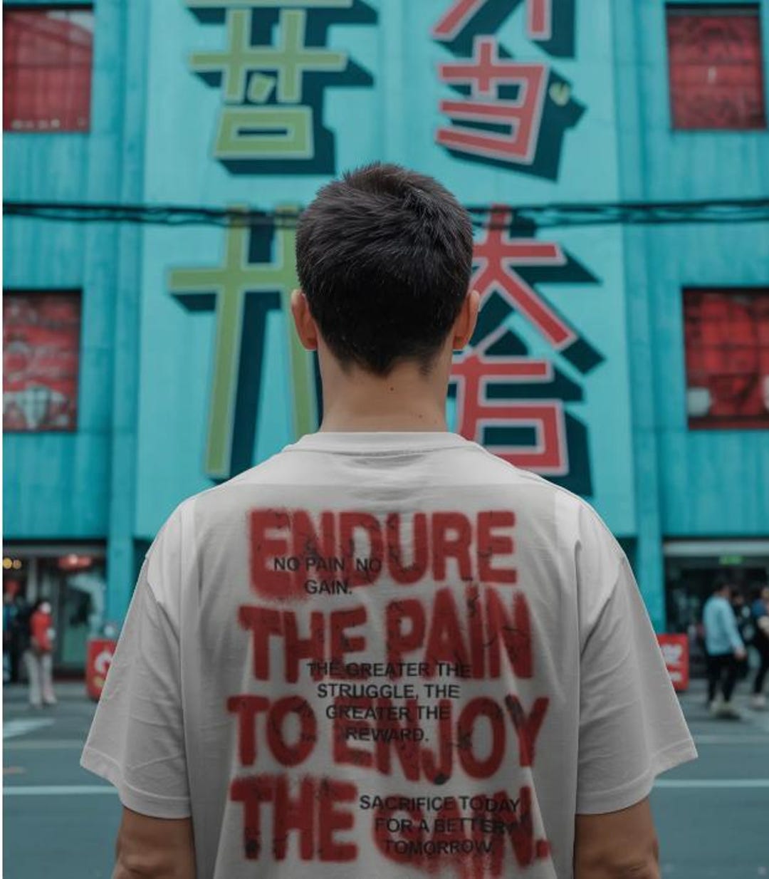 Endure the Pain Graphic Tee, Streetwear, Gym Motivation - Etsy