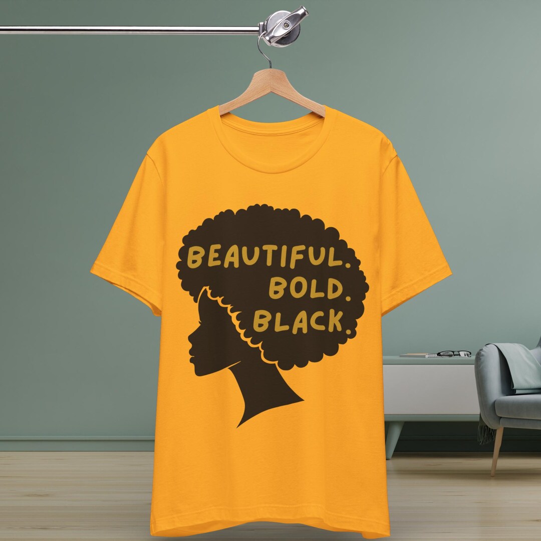Black History Shirt, Afro Silhouette Empowerment Shirt: Inspirational ...