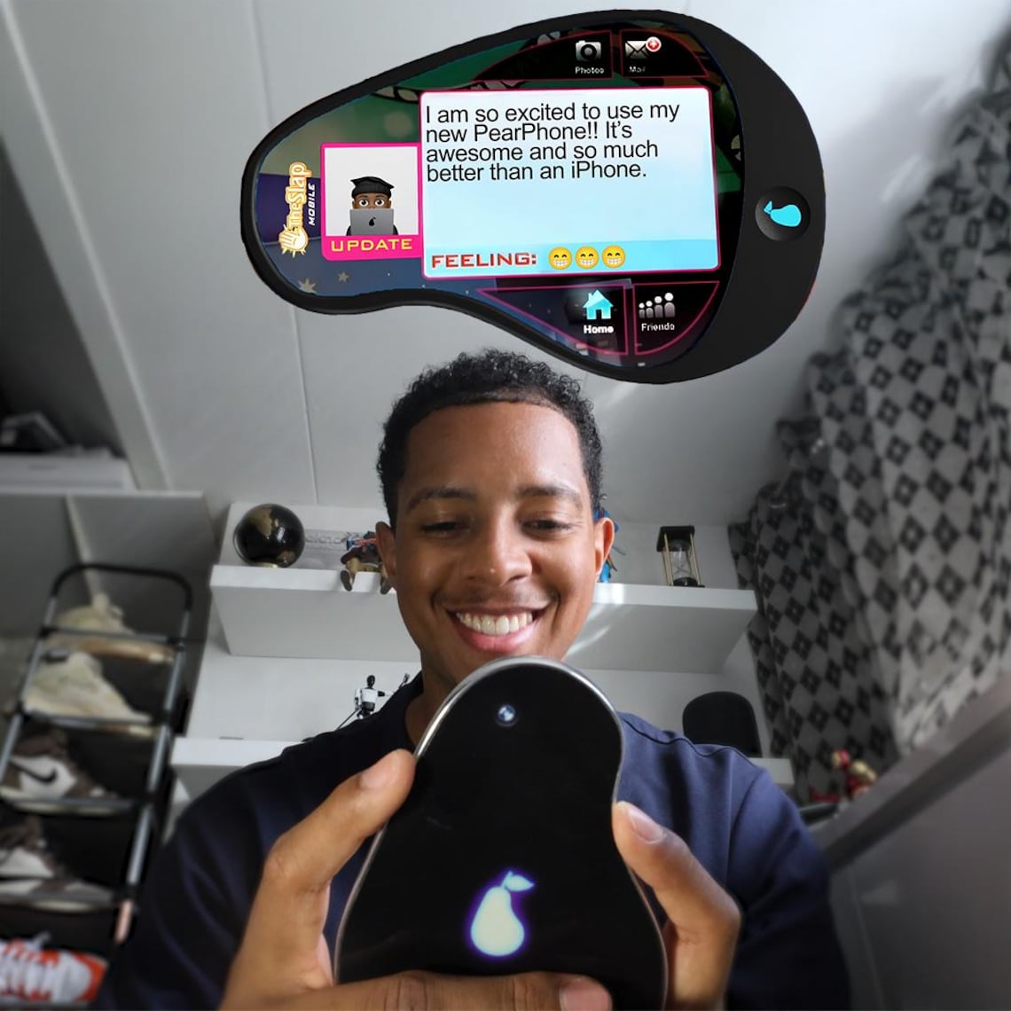 Pearphone Transparent Overlay for Social Media (inspired by Icarly ...