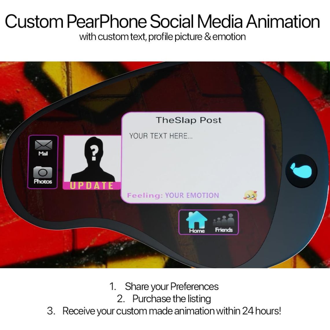 Custom Pearphone Theslap Animation Video (victorious, Icarly) - Etsy