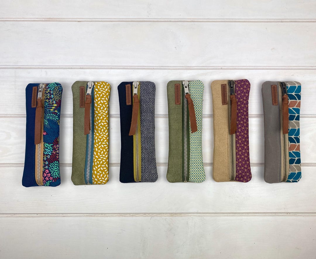 Small Pencil Case, Teacher Gift, Compact Pencil Pouch, Make up Brush ...