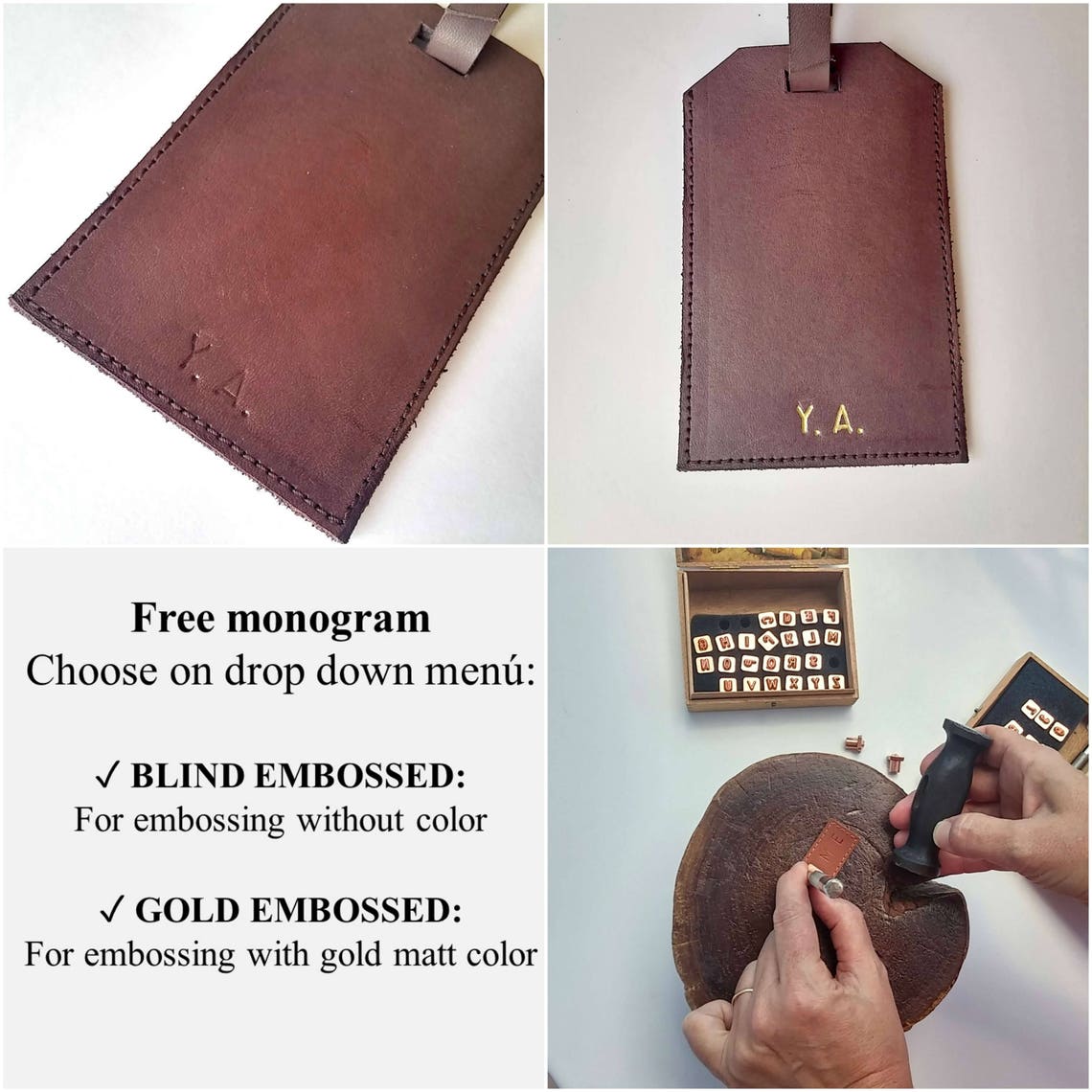 Leather Luggage Tags Personalized - Etsy