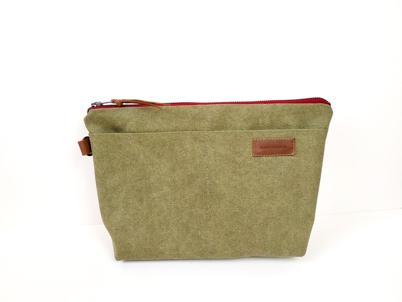 Canvas Carry All Bag/ Pouch Organizer- Project Bag- Travel Organizer ...