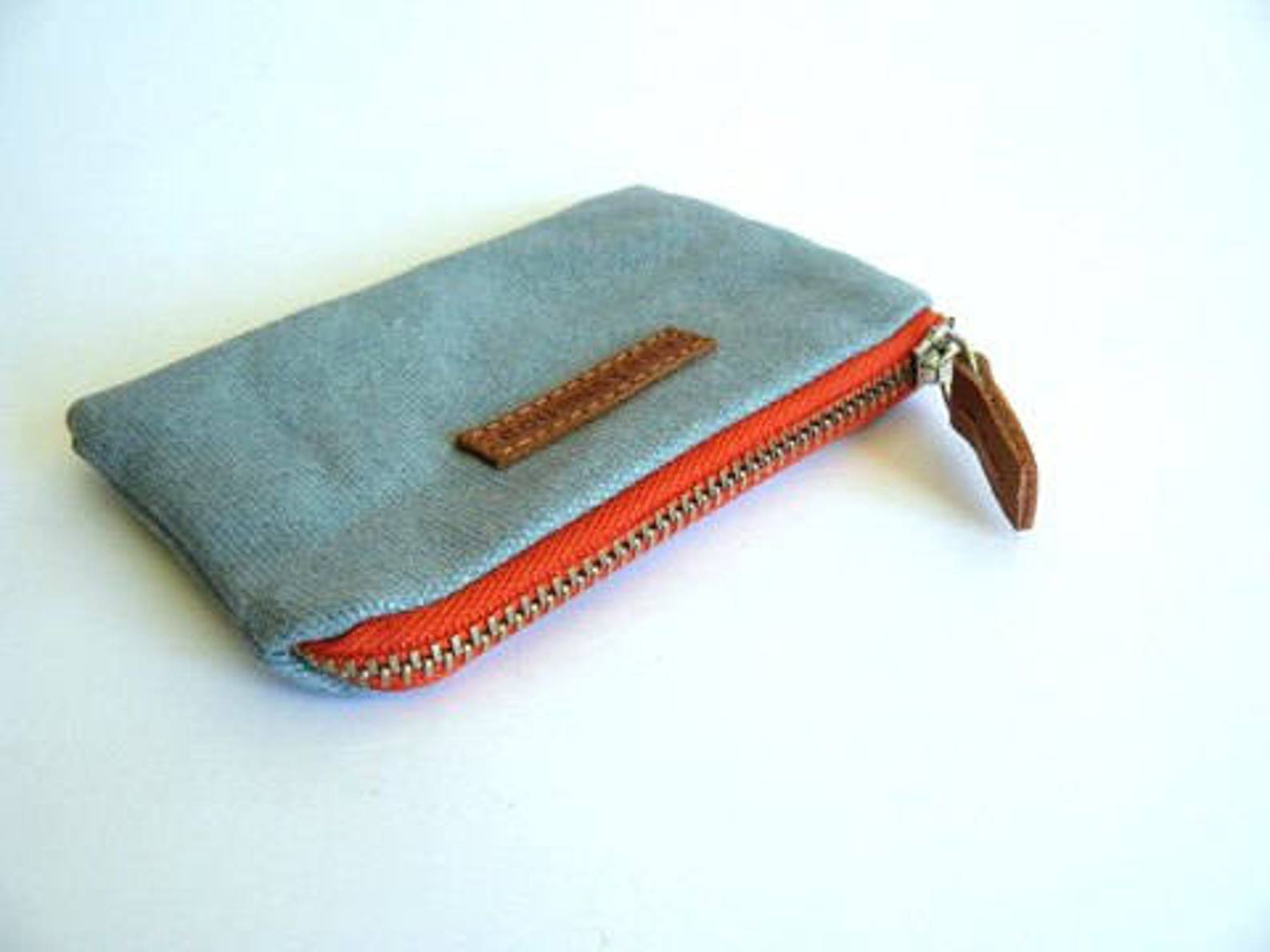 Coin Purse Waxed Canvas Small Wallet Blue Coin Purse gift - Etsy