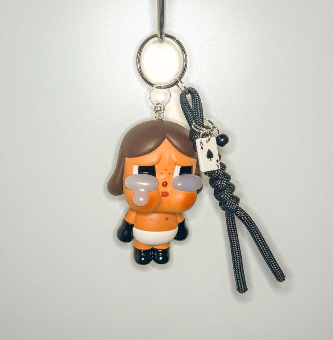 POPMART Crybaby: Crying Again “baby Brown” Customized Bag Charm ...