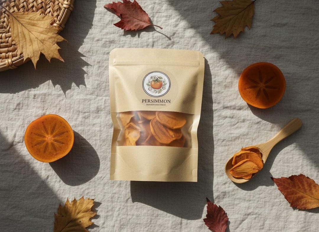Dried Dehydrated Persimmons Homegrown - Natural No Sugar Snack ...