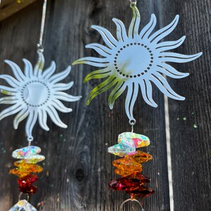 Sun Spinner With Golden Crystals, Whimsical Tree Jewelry, Window and ...