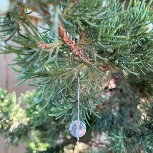 Glass Crystal Ball Sun Catcher, Galvanized Wire Garden Art, Outdoor ...
