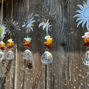 Sun Spinner With Golden Crystals, Whimsical Tree Jewelry, Window and ...