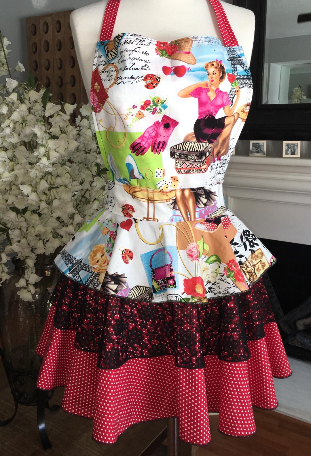 Eifel Tower Diva Apron - Etsy