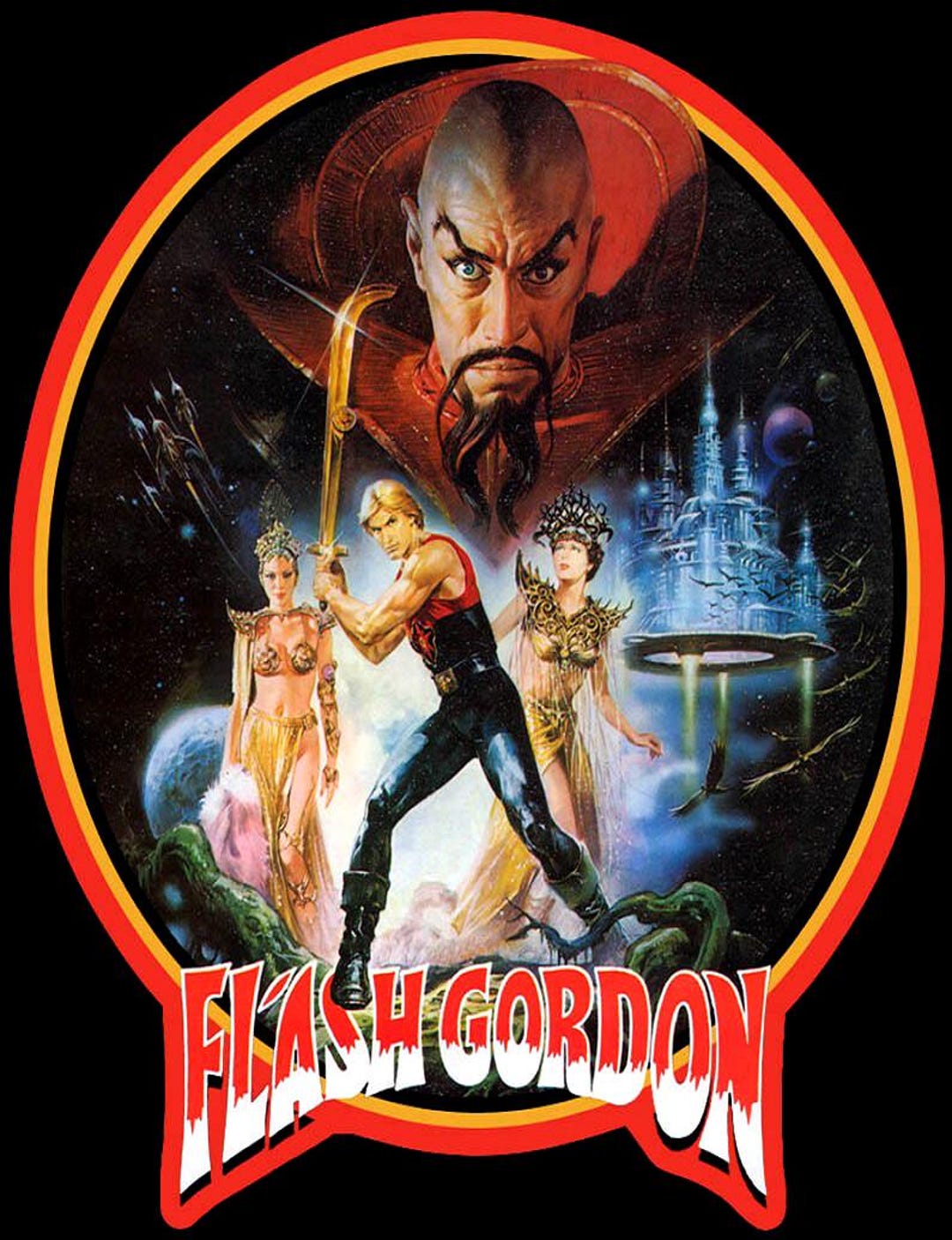 Flash Gordon - 80s Movie T-shirt - Etsy