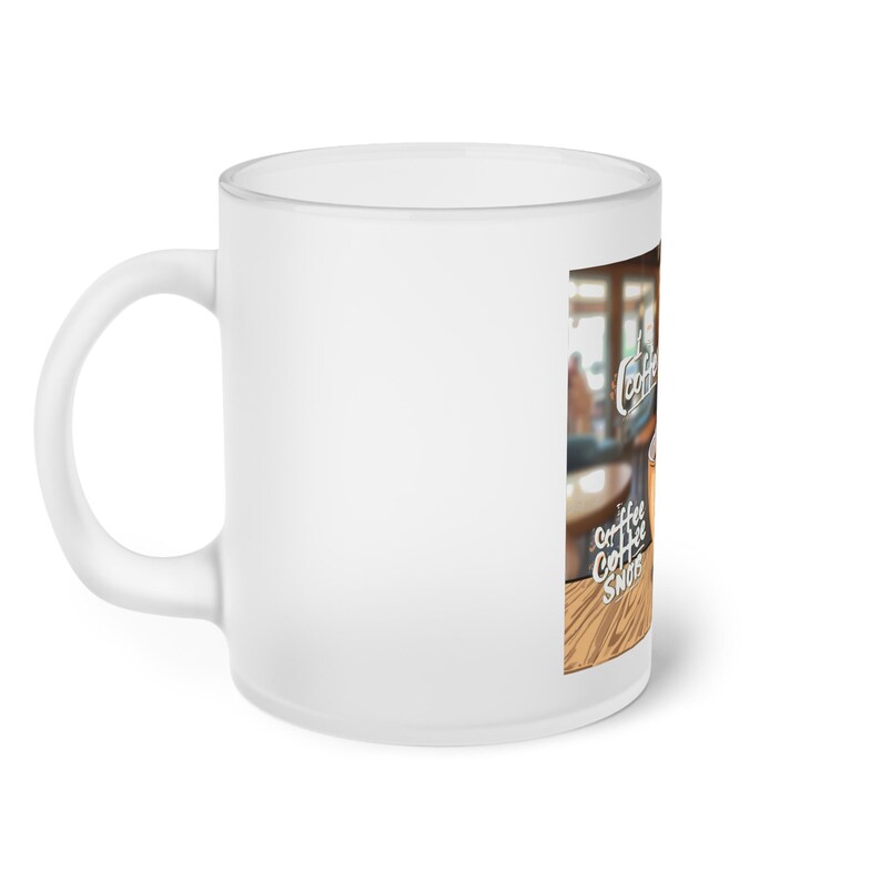 Coffee Snob Frosted Glass Mug - Perfect for Coffee Lovers, Gift for ...