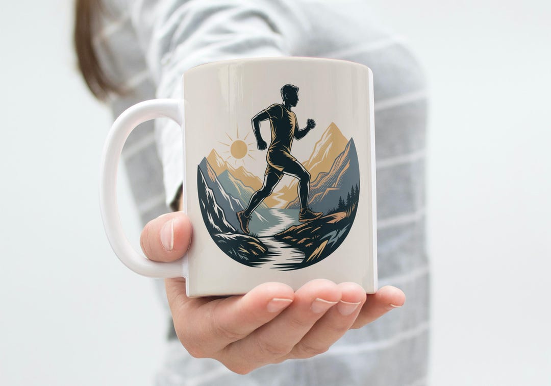 Trail Runner Mug – Coffee Cup for Trail Runners and Outdoor Enthusiasts ...
