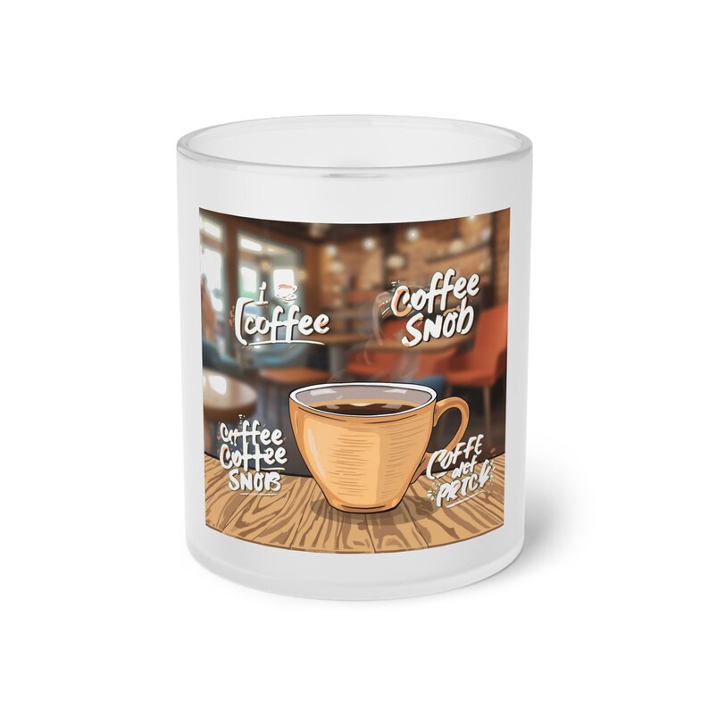 Coffee Snob Frosted Glass Mug - Perfect for Coffee Lovers, Gift for ...