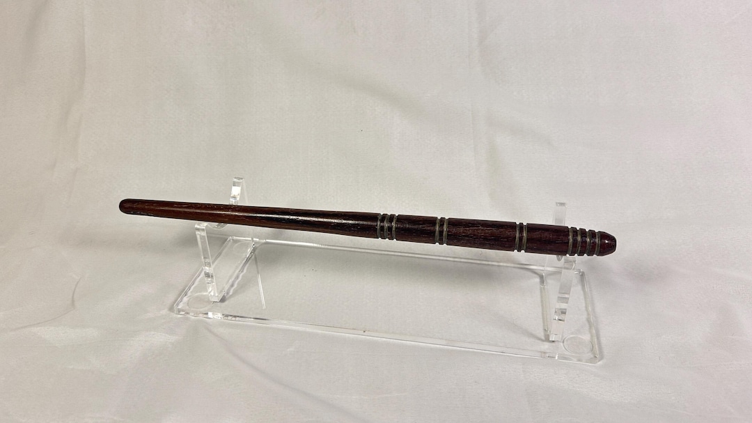 Rosewood Wand, Hand Turned Wooden Wand, 11-1/2", Wand With Feather Core ...