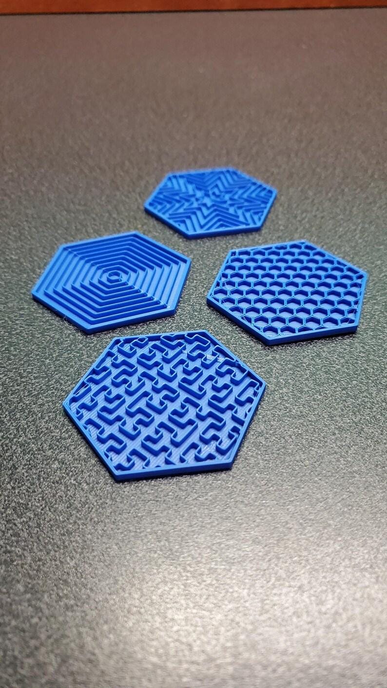Custom 3D Printed Coaster STL | Choose Any Infill Pattern | Modern ...