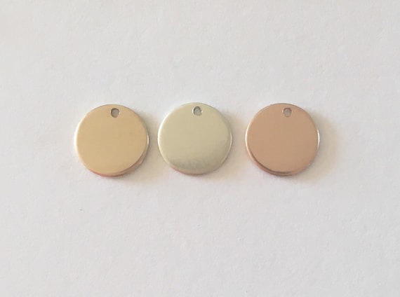 Circle Blank 9mm 3/8 10 Pieces 20 Gauge Sterling | Etsy