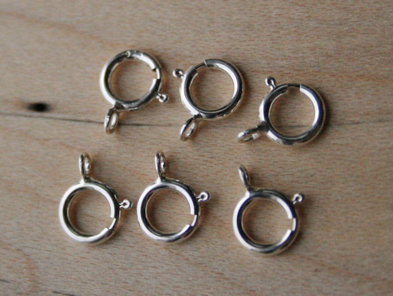 Qty 25 Sterling Silver Spring Ring Clasps 6mm Wholesale - Etsy