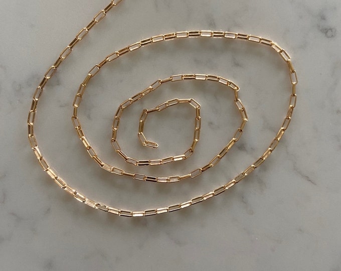 SOLID GOLD PERMANENT Chain Combo by Inch. Waterproof. Non Tarnish ...