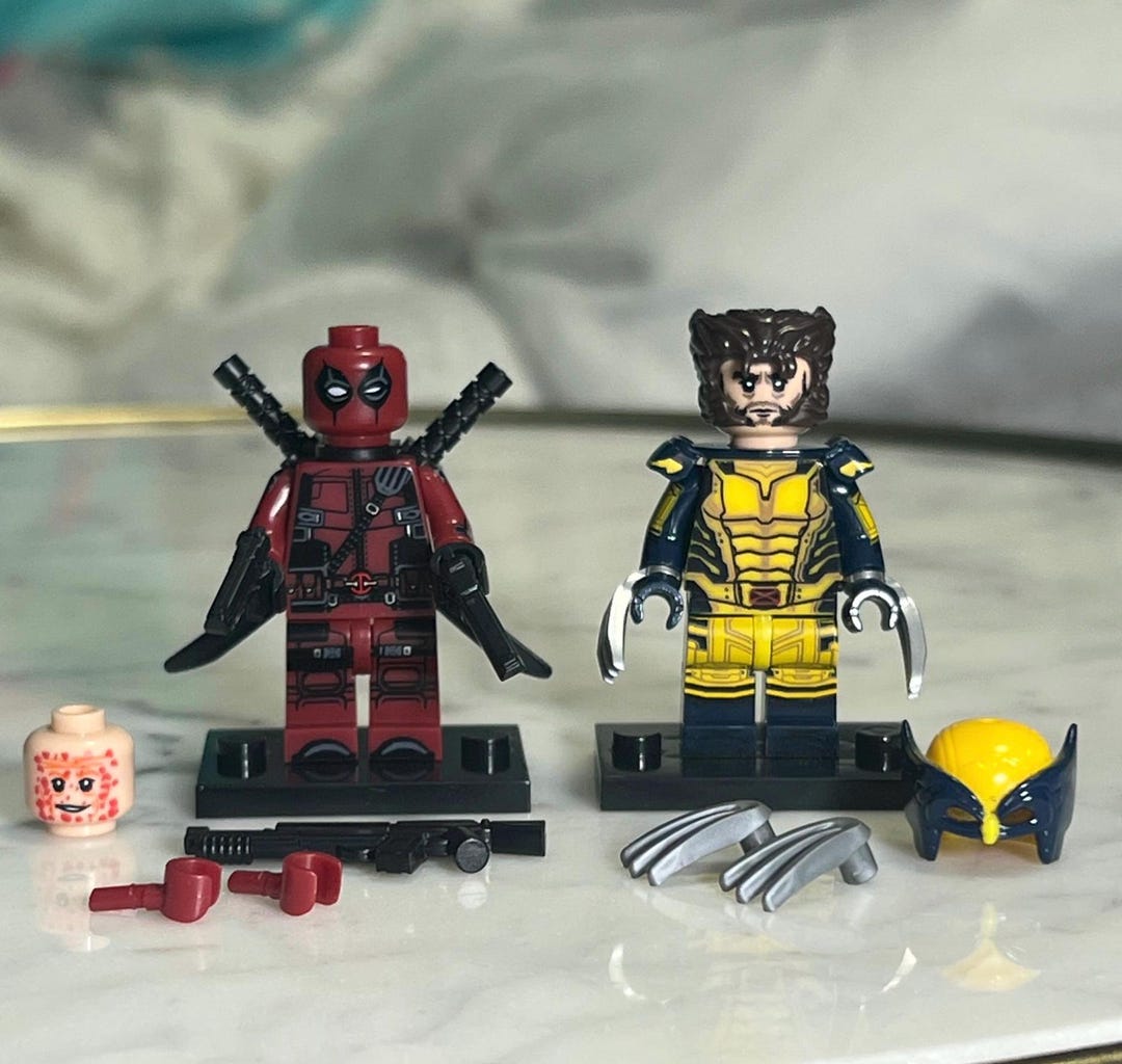 Deadpool and Wolverine Custom Minifigure Lot - Etsy