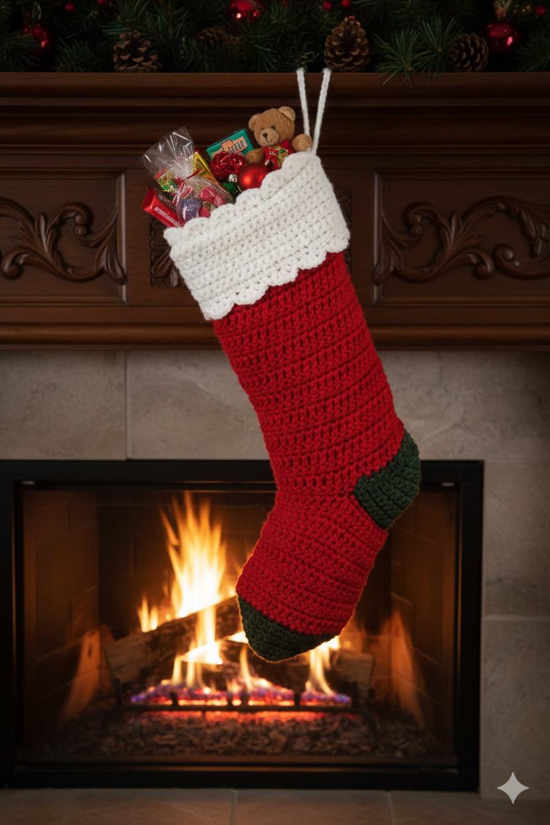 Christmas Stocking Crochet Pattern: Decoration (PDF Pattern) - Etsy