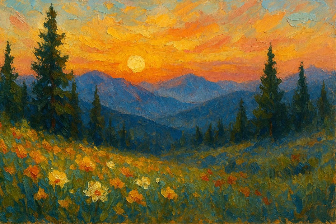 Golden Mountain Sunrise – Frame TV and Roku Backdrops Art - Etsy