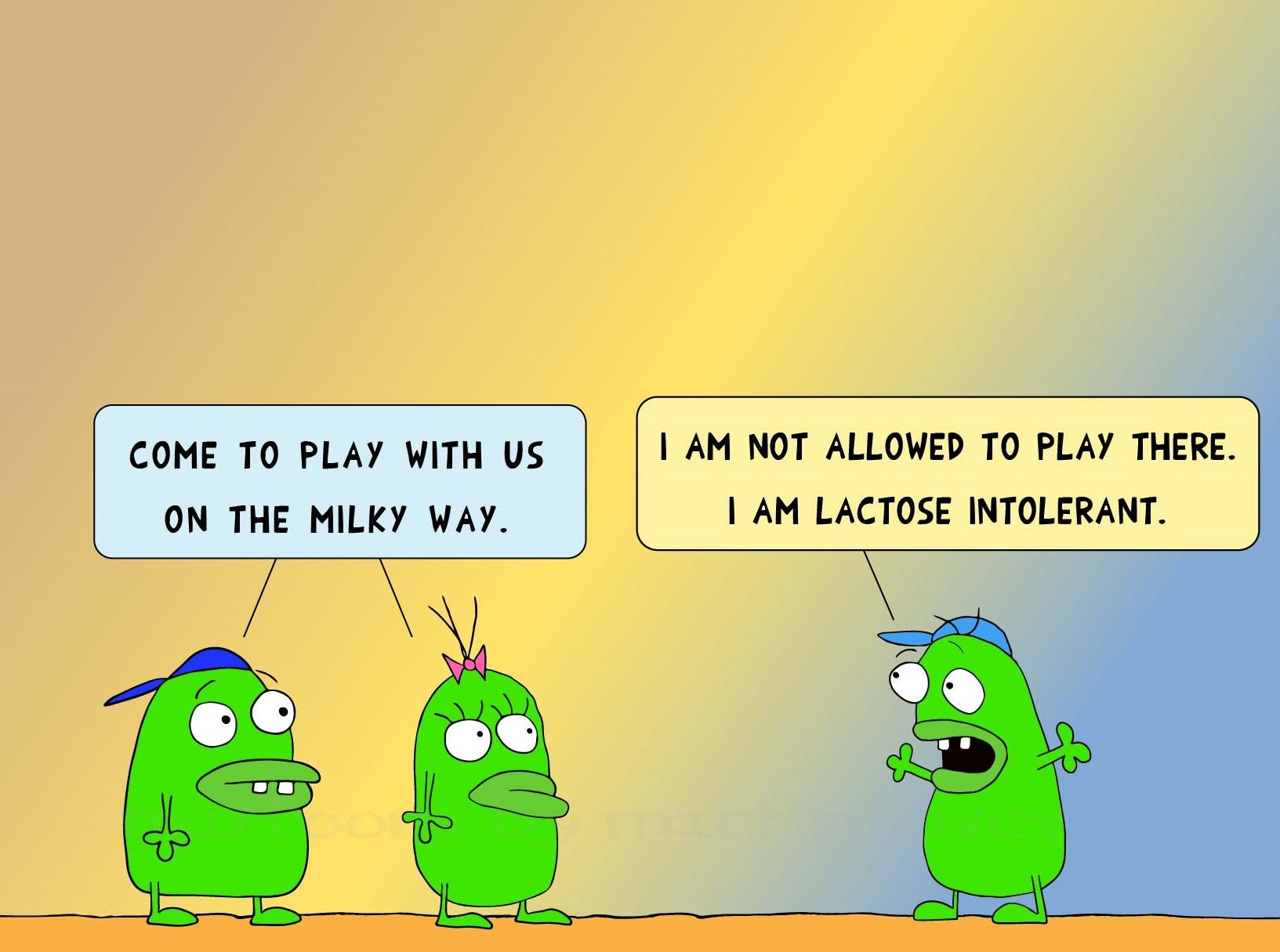 Lactose Intolerance Cartoon