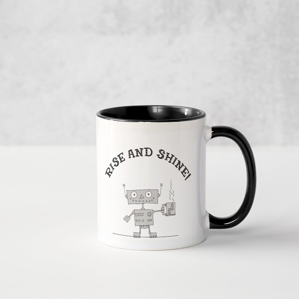 Robot Mug - Etsy