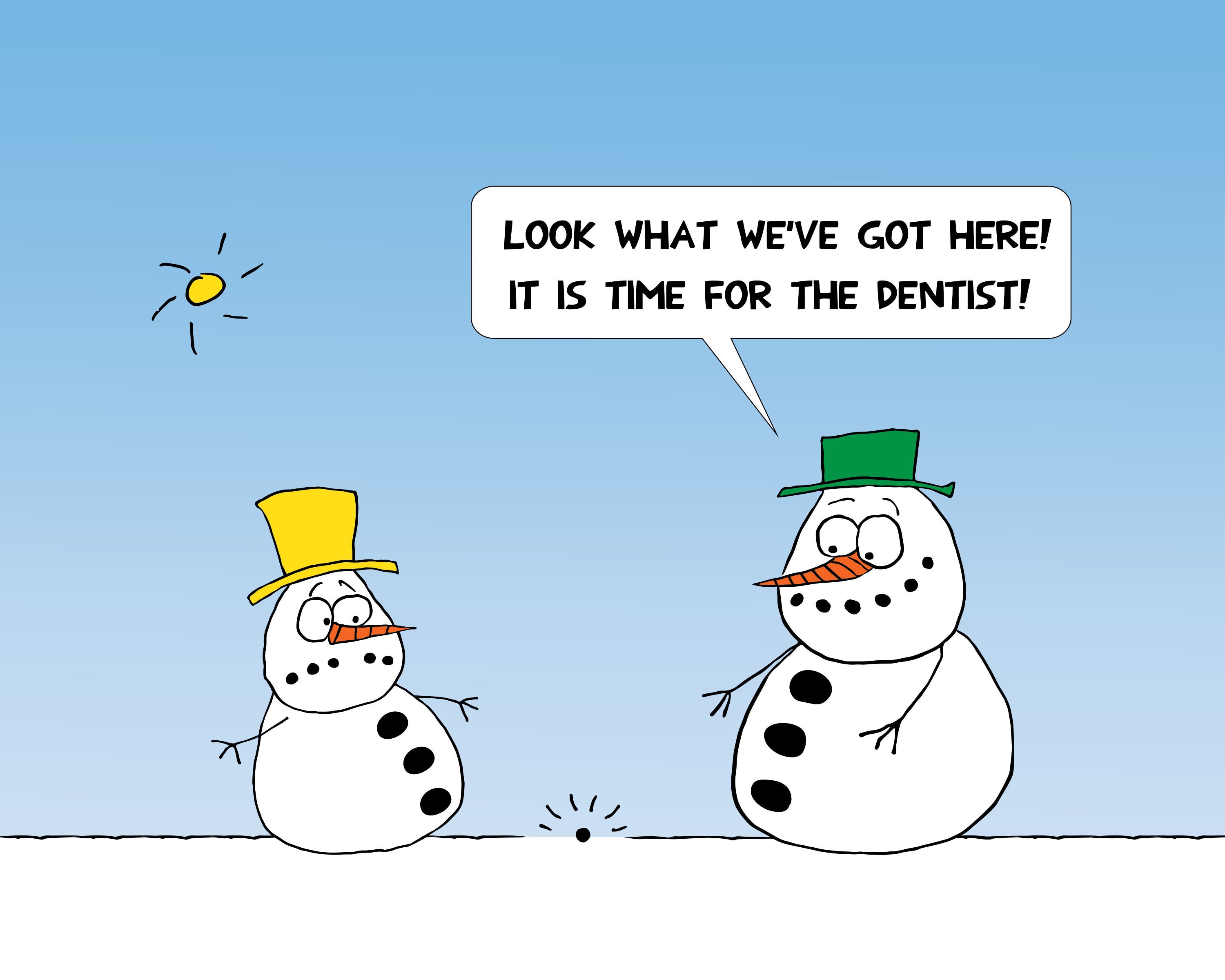 Snowmen and the Tooth Joke for Dentist Mug or Office Promotional ...