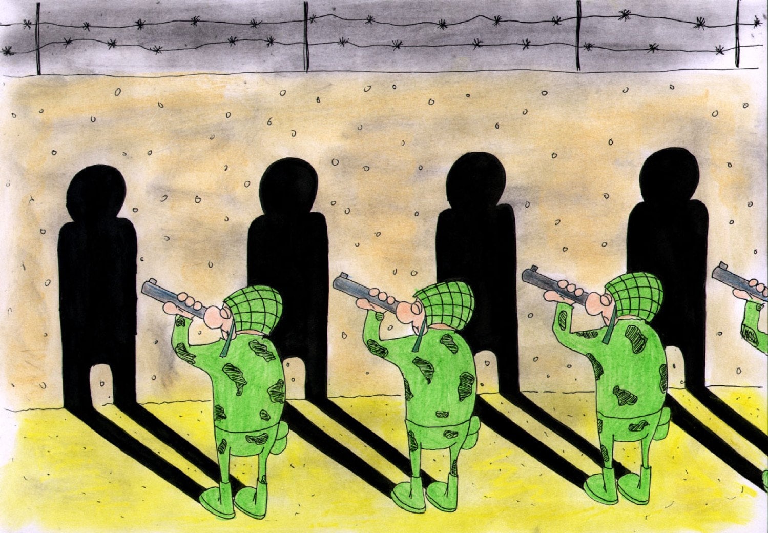 The Firing Squad Cartoon - Etsy