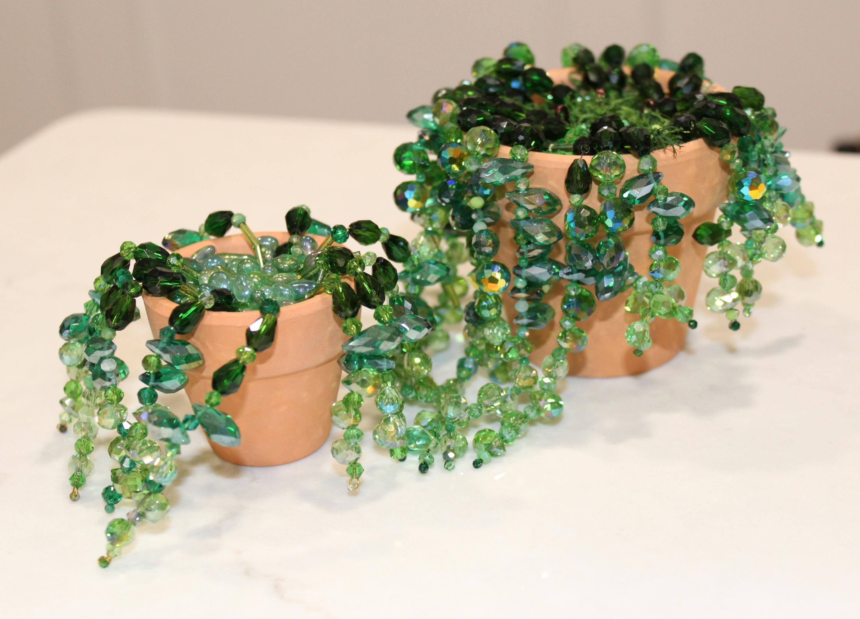 Mini Beaded Plants - Etsy